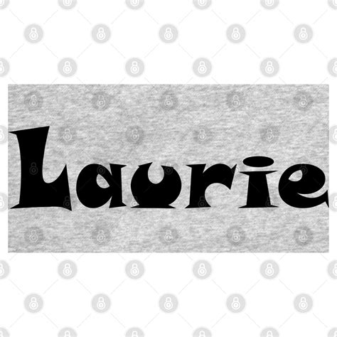 Laurie Name Design Cute Font Minimalist With Black Lettering