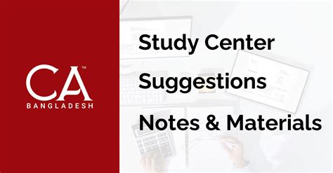 Ca Certificate Level 01 Suggestions Notes