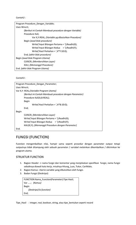 Modul3 Algoritma Dan Pemrograman Procedure Danfunction Docx