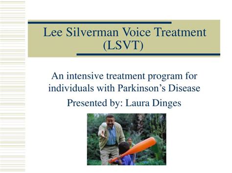 Ppt Lee Silverman Voice Treatment Lsvt Powerpoint Presentation Free Download Id 288524