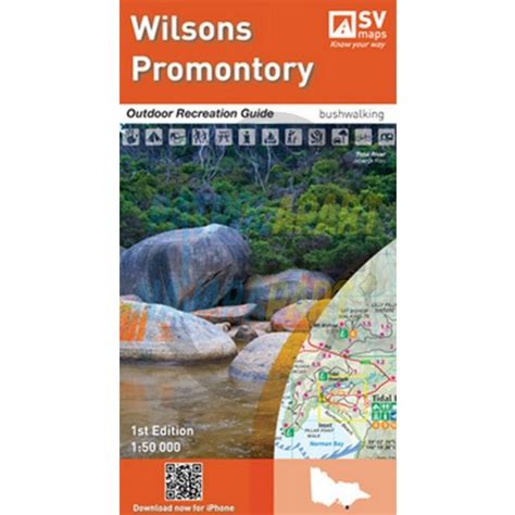 Spatial Vision Wilsons Promontory Outdoor Recreation Guide Map For Walking Riding Camping