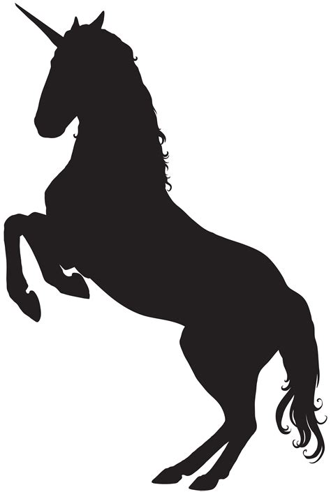 Unicorn Silhouette Clip Art At Getdrawings Free Download