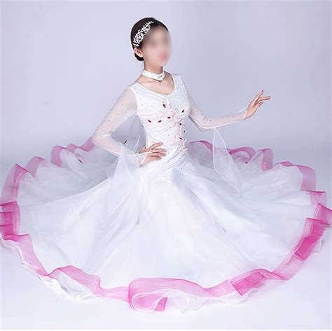 Zyzmh Viennese Waltz Dress Ballroom Dress Waltz Standard