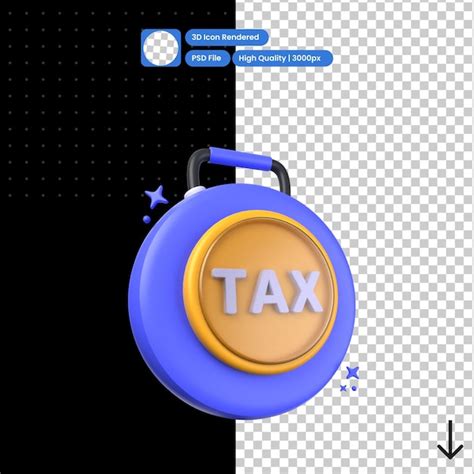 Premium Psd Psd 3d Illustration Of Tax Burden