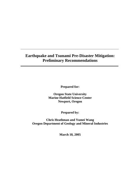 Pdf Earthquake And Tsunami Pre Disaster Mitigation Dokumentips