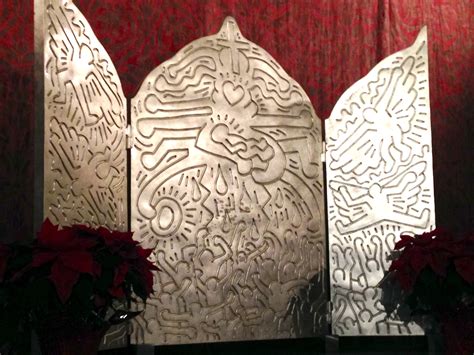 An Altarpiece By Artist Keith Haring At Grace Cathedral San Francisco