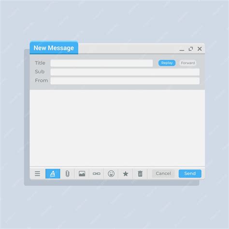 Modèle De Mail Vierge Design Plat Vecteur Gratuite
