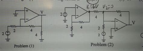 Solved Op Amp Problems Solve With Detail Please Op Amp