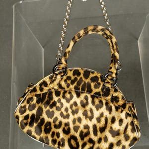 Vintage Guess Leopard Print Handbag With Chain Strap Chic And Stylish Etsy