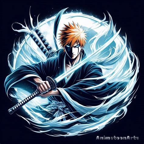 Ichigo Kurosaki Bleach Digital Art Free Wallpaper Animetoonartss