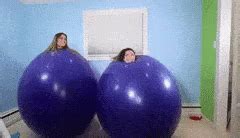 Girls Playing Bouncing Ball 