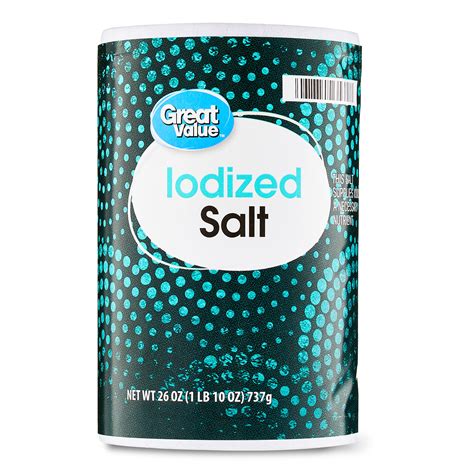 Great Value Iodized Salt 26 Oz