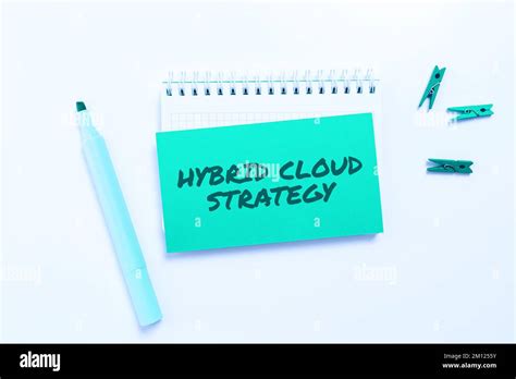 Handwriting Text Hybrid Cloud Strategy Internet Concept Cloud