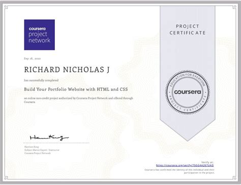richard nicholas j on linkedin coursera project portfolio