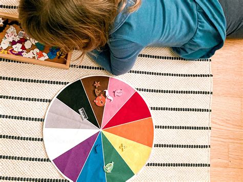 Color Sorting Fabric Circle Classification Of Montessori Etsy