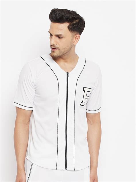 Buy Fugazee Men White Baseball T Shirt Tshirts For Men 18489288 Myntra