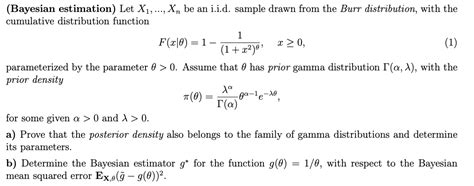Solved Bayesian Estimation Let X Xn Be An I I D Chegg