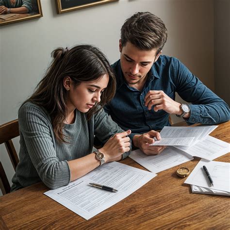 Couple Filling Forms Together In Intimate Setting Ai Art