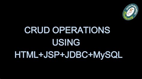 crud operations using tomcat 9 0 html jsp jdbc mysql youtube