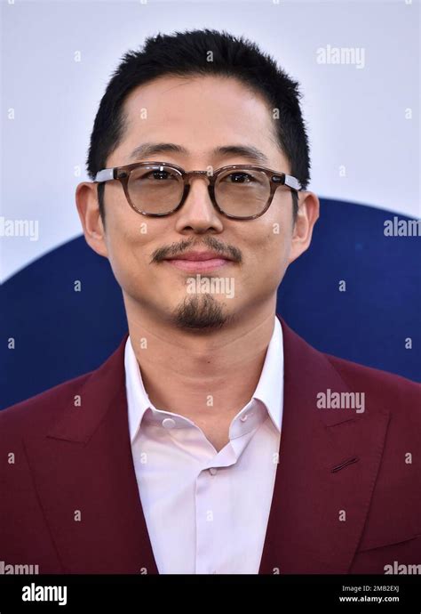 Steven Yeun Arrives At The Los Angeles Premiere Of Nope Monday July