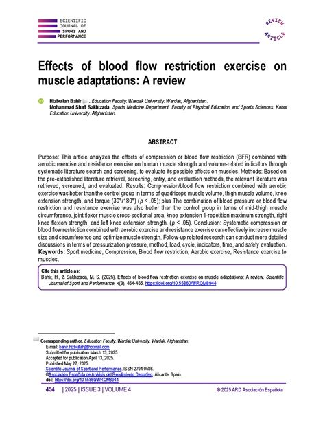 Effects Of Blood Flow Restriction Exercise On Muscle Adaptations A