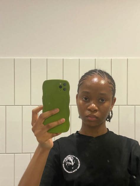 Small Lines Cornrows With Natural Hair