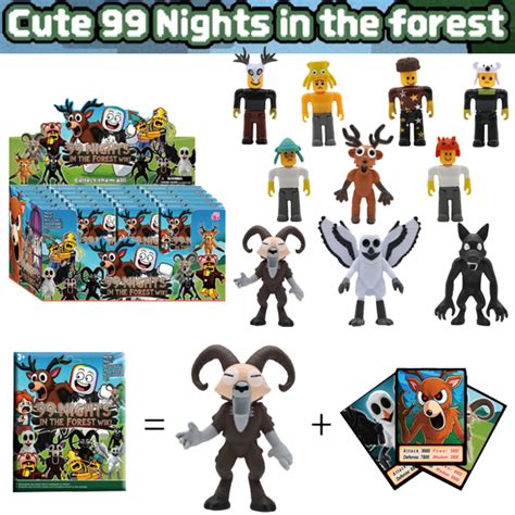 New 99 Nights In The Forest Figures Blind Box Owl Goat Wolf Deer 99