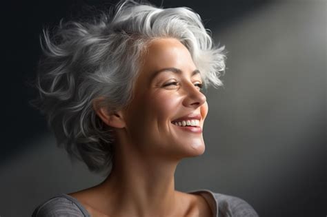 Silver Hair Young Women