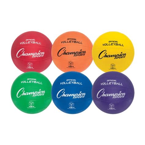 Rubber Volleyball Ball Set Of 6 Colors Official Size Volleyball