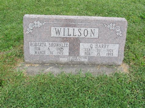 Roberta Rose Brownlee Willson 1925 1972 Mémorial Find A Grave