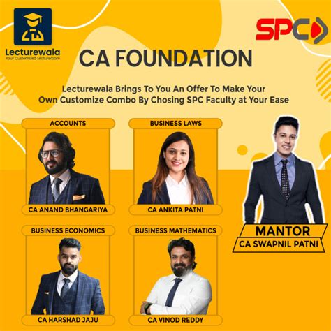 Make Your Own Ca Foundation Combo With Spc Faculty Ca Swapnil Patni