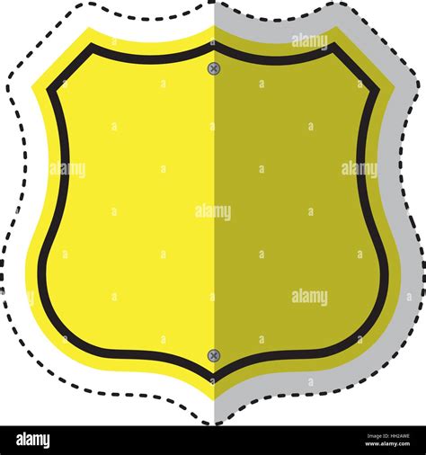 Route Shield Traffic Signal Information Icon Vector Illustration Design