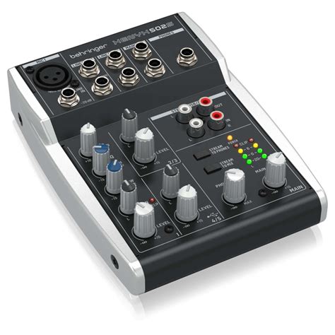 Behringer Xenyx 502s Mixer Análogo De 5 Canales Con Interfaz Usb