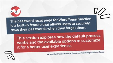 Where Can I Customize The Password Reset Page For Wordpress Smart Web