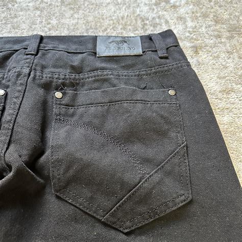 Y2k Red Rhino Black Denim Jeans Measurements Depop