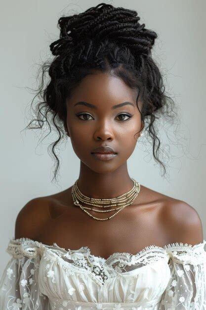Premium Photo Beautiful Bride Young Black Girl In A White Wedding