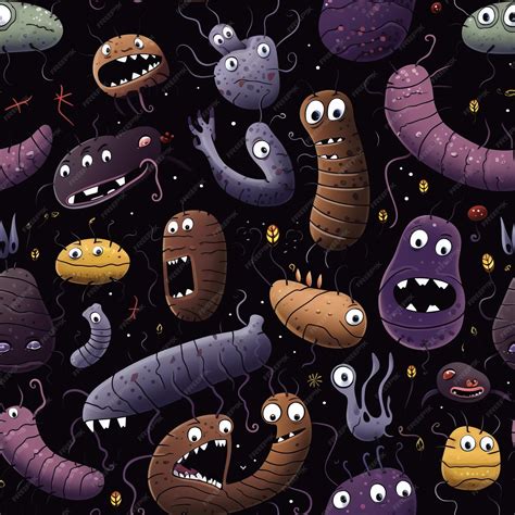 The Haunting Intricacies Of The Creepy Worm Pattern Premium Ai Generated Image