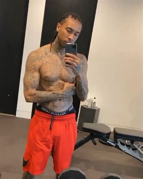 Tyga Working Out