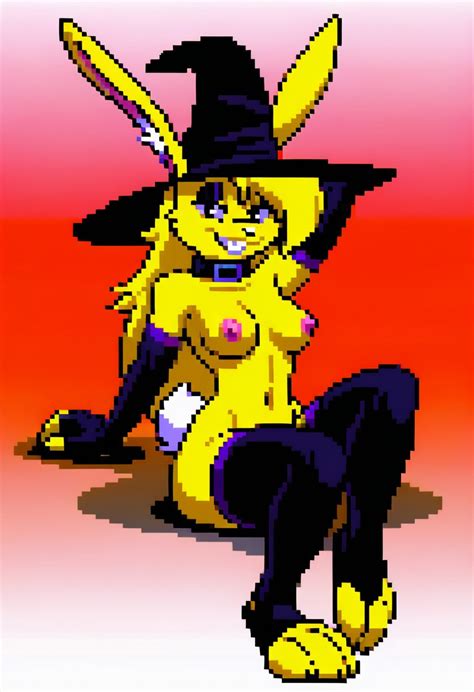 Rule 34 Ai Generated Female Female Only Furry Gradient Background Halloween Jazz Jackrabbit