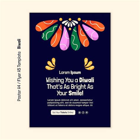Free Psd Festival Of Lights Celebration Poster Template