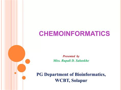 Chemoinformatics Pptx
