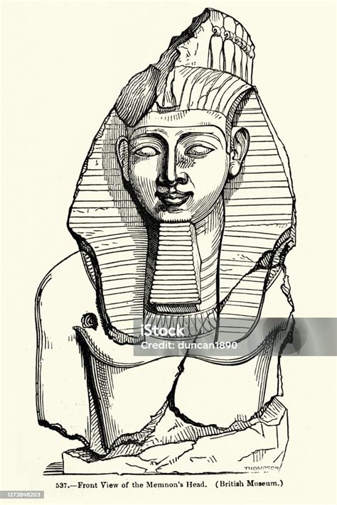 Mesir Kuno Patung Ramses Ii Menon Muda Ilustrasi Stok Unduh Gambar Sekarang Mesir Gaya