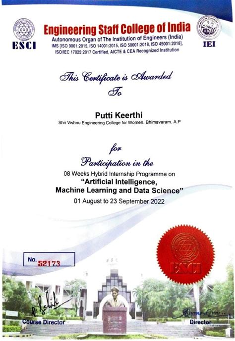Putti Keerthi On Linkedin Internship Artificialintelligence