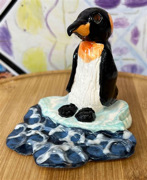 Clay Penguins Sculpture Art Project Ceramics Lesson Earth Day And