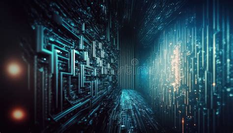 Artificial Intelligence Machine Learning Deep Data Analysis Stock Illustration Illustration