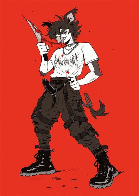 Rule 34 Anthro Band Shirt Bedroom Eyes Black And White Blep Blood
