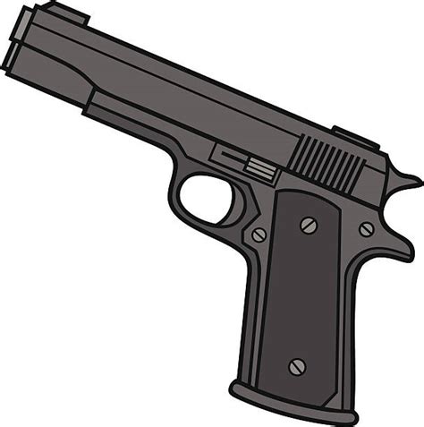 7600 Gun Handgun Cartoon Drawing Stock Illustrations Royalty Free