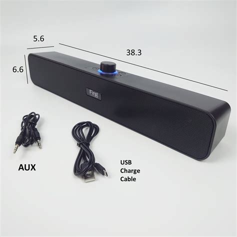 ลำโพงบลูทูธ First Class Sound Bar 10w เสียงกระจายรอบทิศทาง 360 Stereo