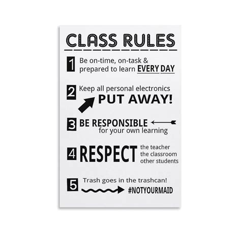 High School Classroom Expectations