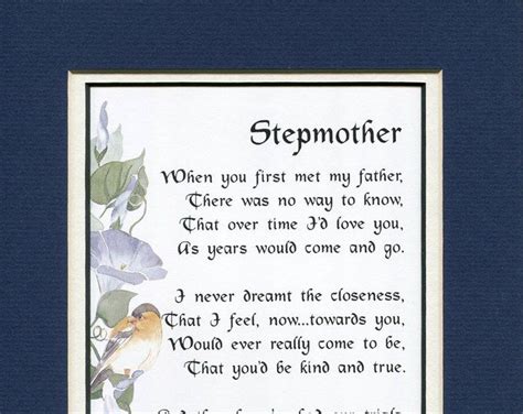 Stepmom Poem Stepmom T Stepmom Present Stepmoms Etsy Sympathy